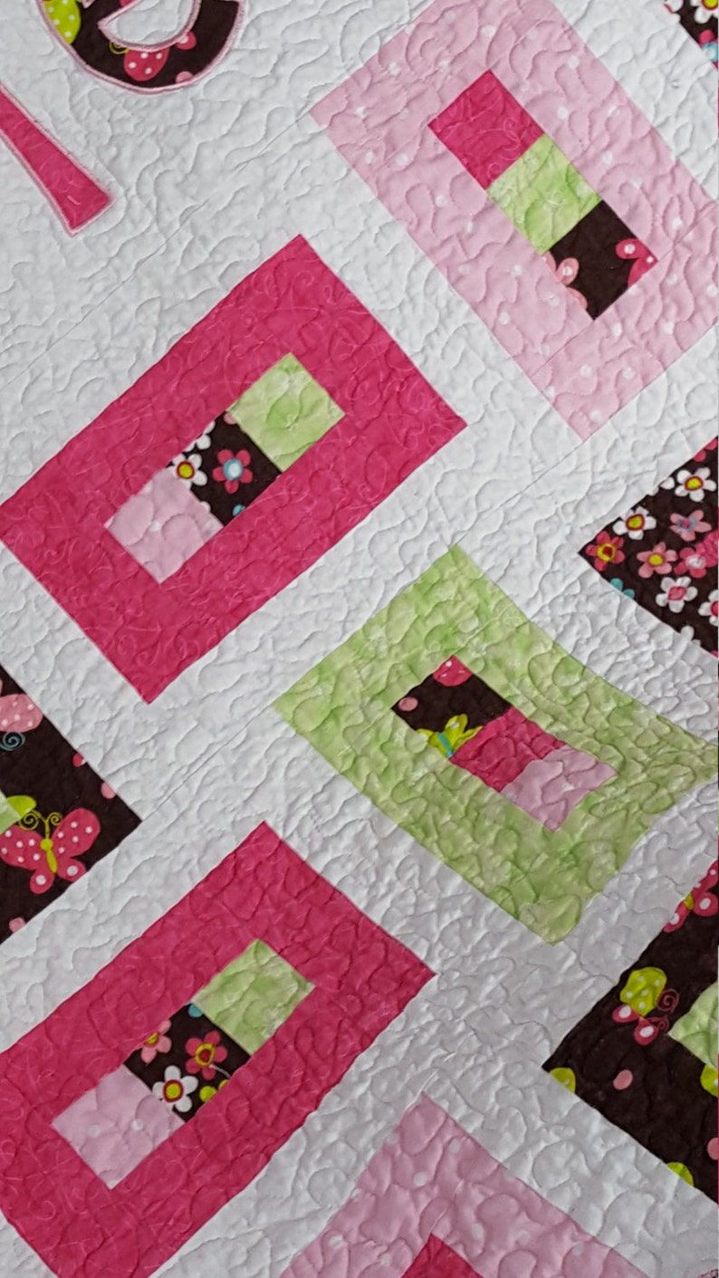 Flutterby Garden Quilt Pattern PDF made With One Layer Cake | Etsy