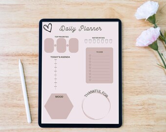 Daily Planner ~ Pink Moon ~ Digital File - Etsy