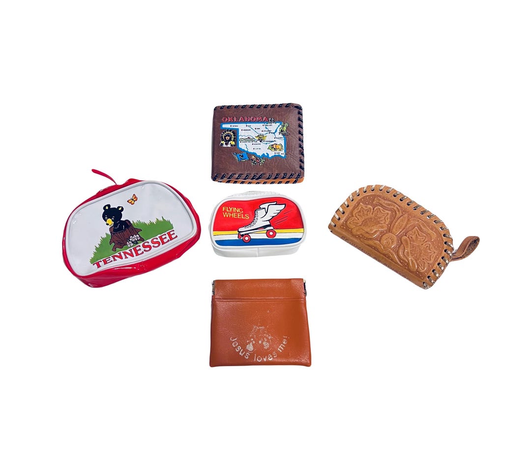 Vintage 70s 80s Kids Coin Purse Pouch Wallet Lot - Etsy