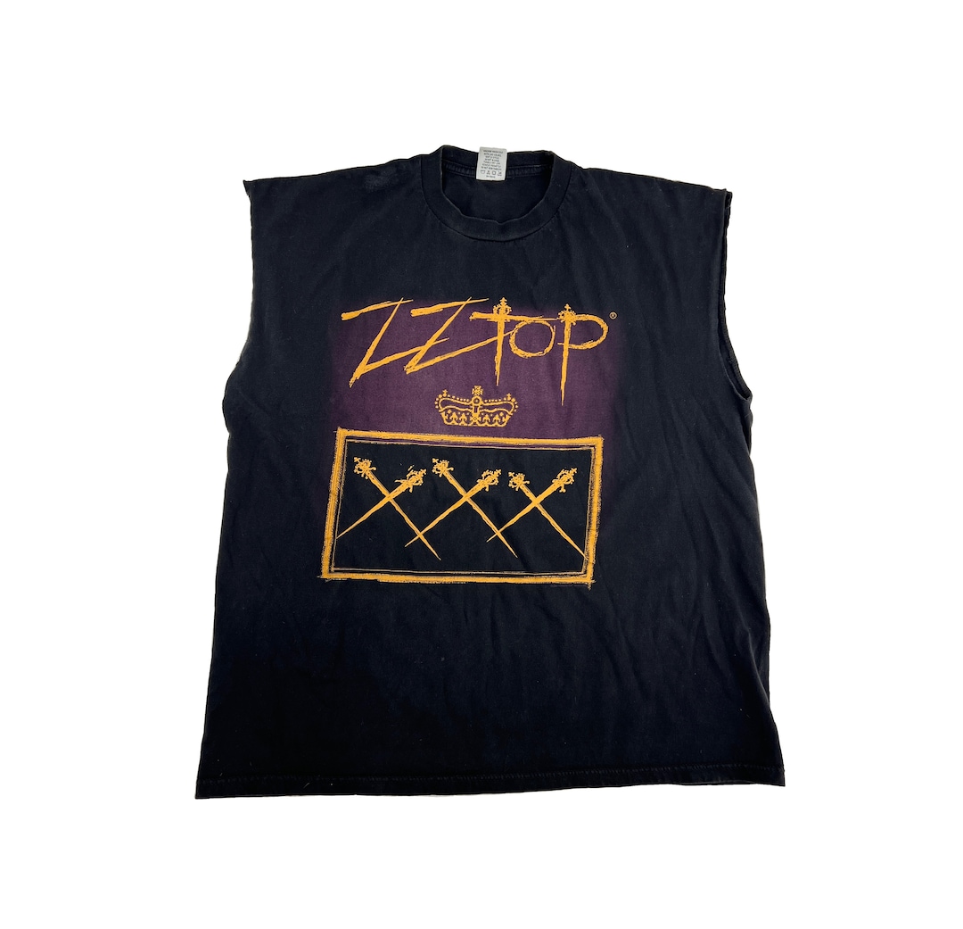 Vintage ZZ Top Concert T Shirt 1999 Tour Cut off Tee - Etsy