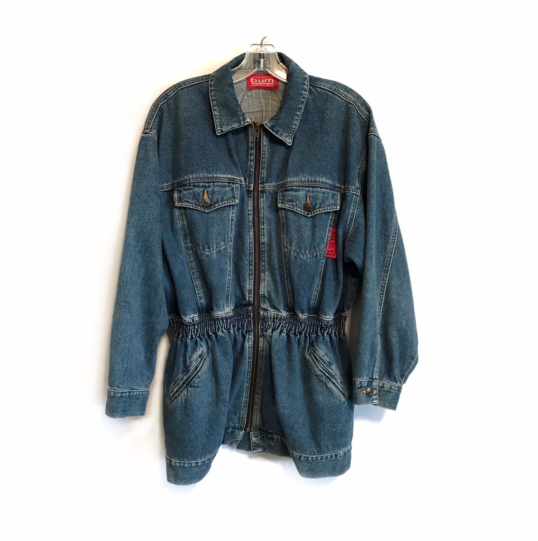 Vintage Denim Jean Jacket BUM Equipment 80s 90s - Etsy