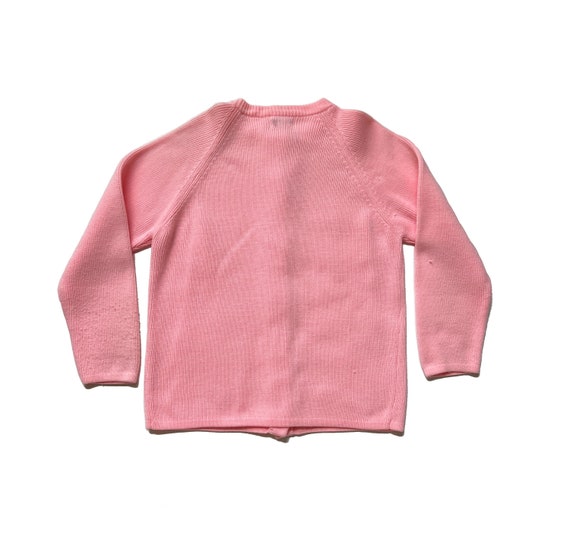 Vintage 1960s Cardigan Sweater Bubblegum Pink Granny … Gem