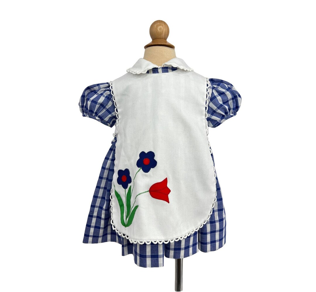 Vintage 80s Jane Copeland Girls Apron Dress - Etsy