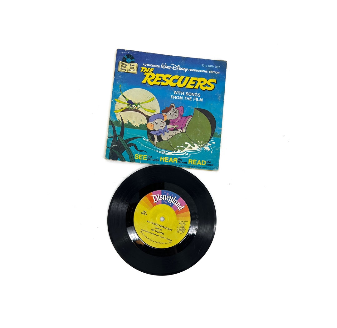 The Rescuers Disney Book Record Read Along 1977 - Etsy