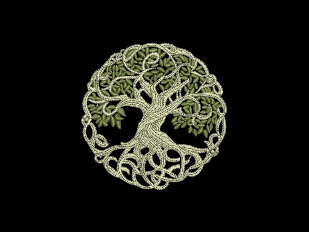 Tree Embroidery Designs, Tree of Life Machine Embroidery ,botanical ...