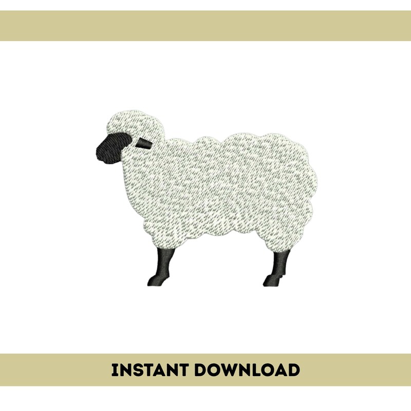 Sheep Embroidery - Etsy