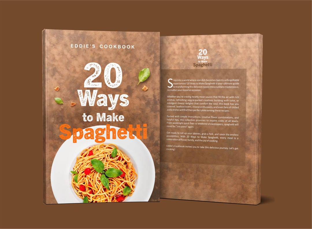 20 Ways to Make Spaghetti (cookbook) Recipes - Etsy