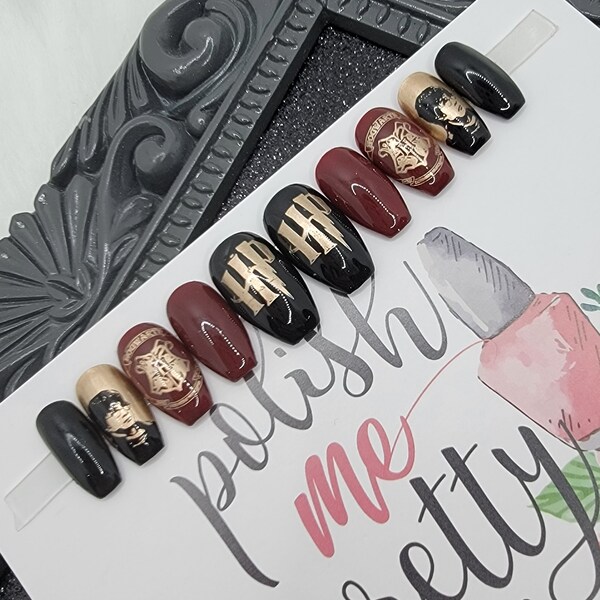 Glue on Fake Nails - Etsy