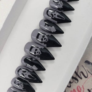 Horror Movie Nails, Jason, Freddy, Michael, GF, Pinhead Silhouettes ...