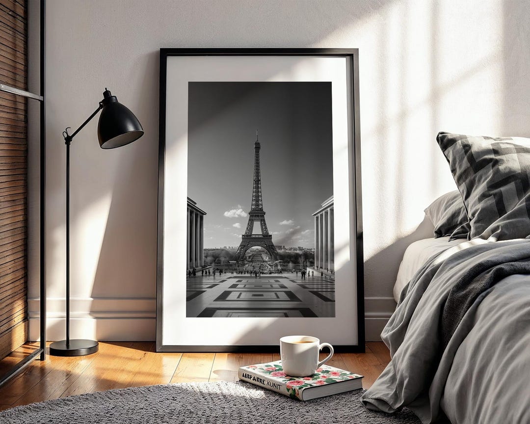 Paris Photo Frame, Black and White Paris Print, Eiffel Tower Picture ...
