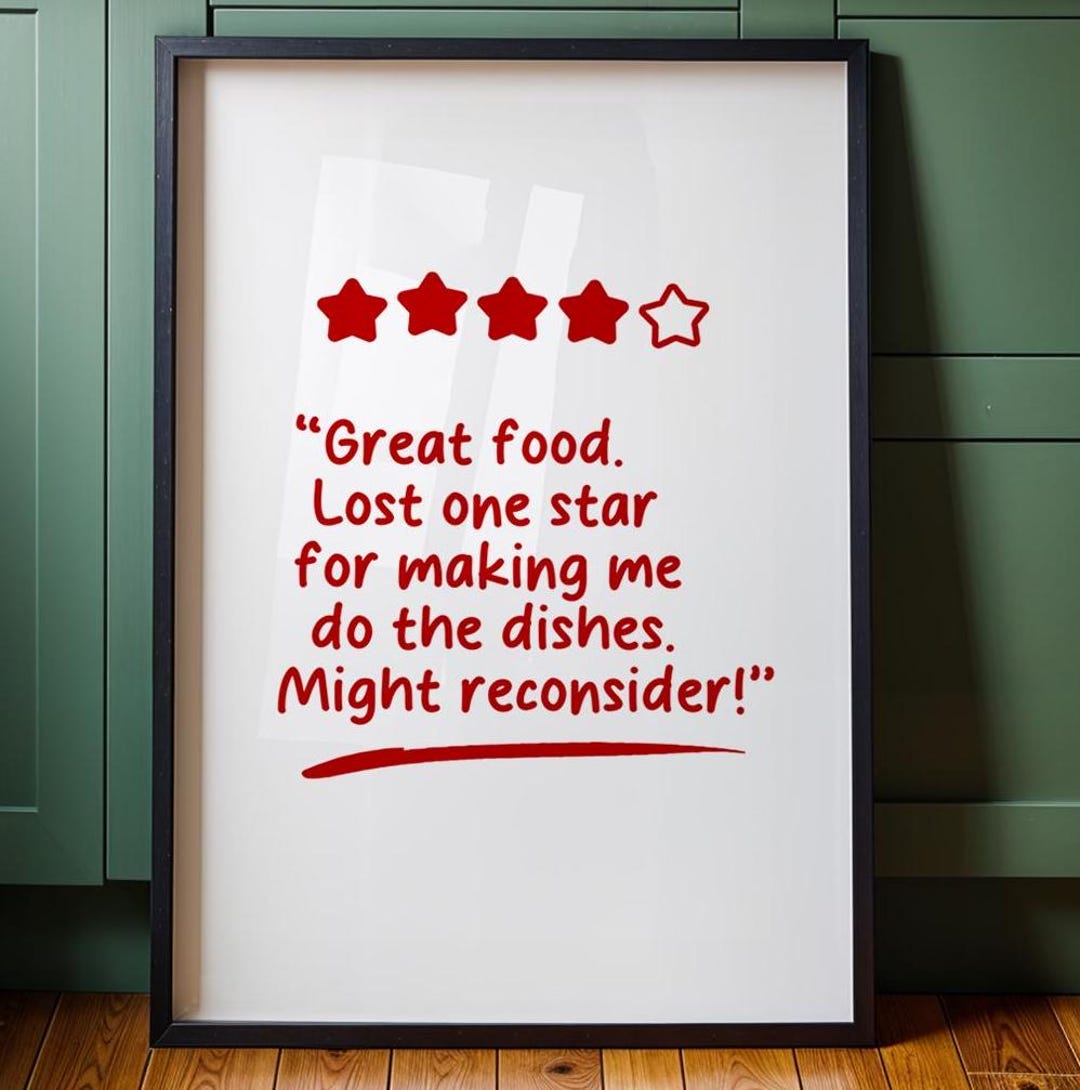 Funny Kitchen Wall Art - "great Food" Quote | Vintage Kitchen Decor ...