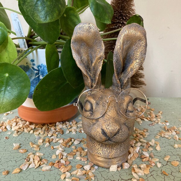 Rabbit Garden Statue - Etsy
