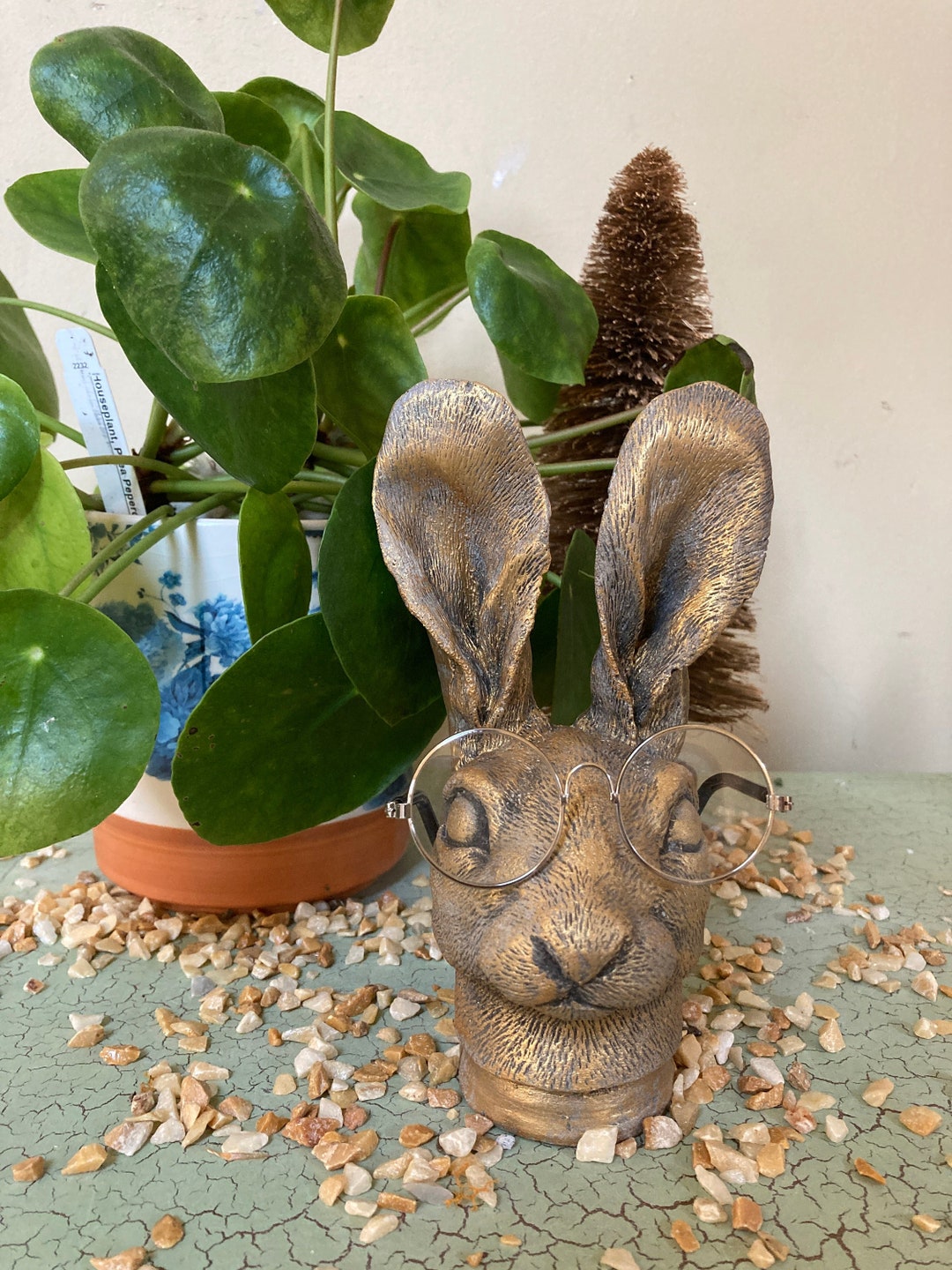 Bunny Rabbit Garden Statue English Hare | French Hare Spectacles ...
