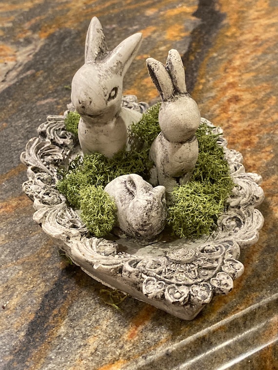 Concrete Bunny Rabbit Garden Statue - Garden Design Ideas