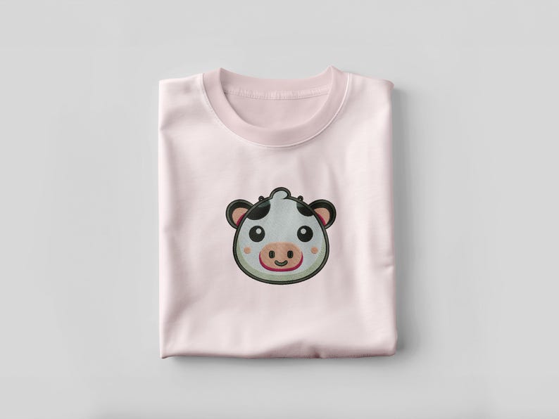 Smiling Cow Face Embroidery Design, Animal Art (digital Download - Etsy