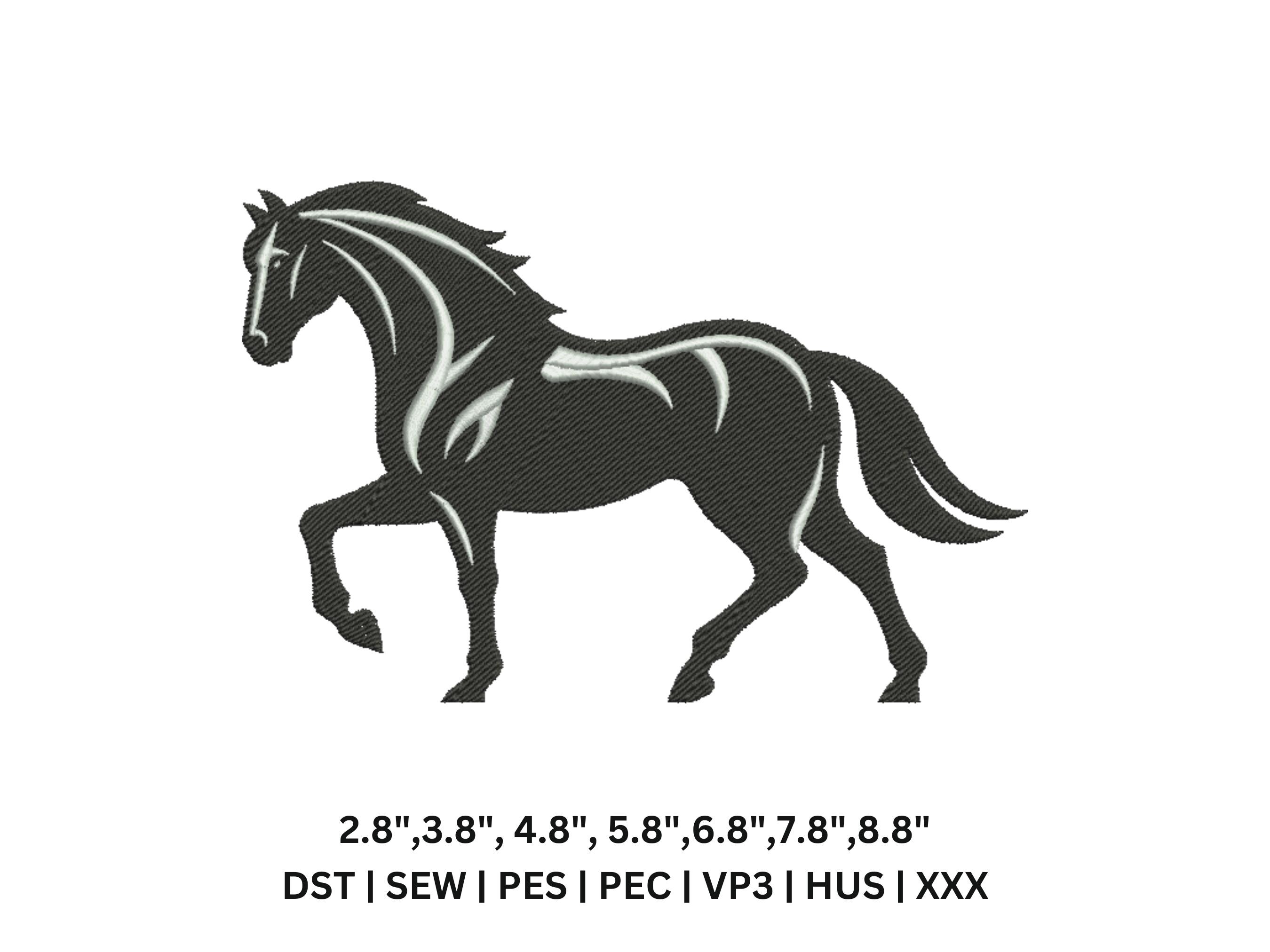 Stallion Embroidery, Machine Embroidery Design, Embroidery Pattern ...