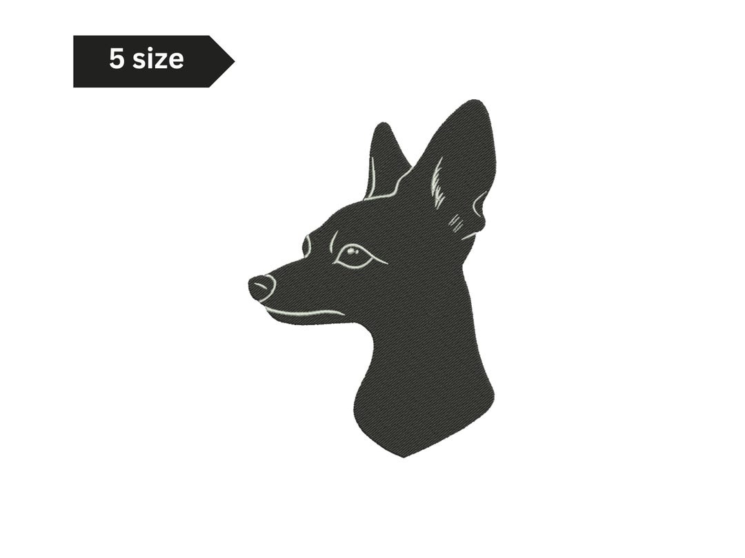 Dog Head Embroidery, Machine Embroidery Design, Embroidery Pattern ...