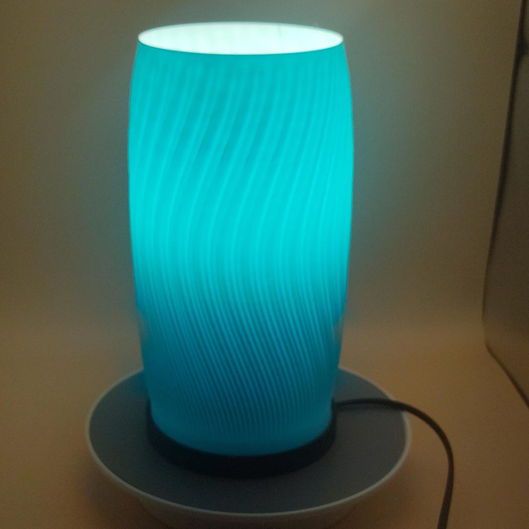Flow Curve Lamp by Kraken.stl - Etsy