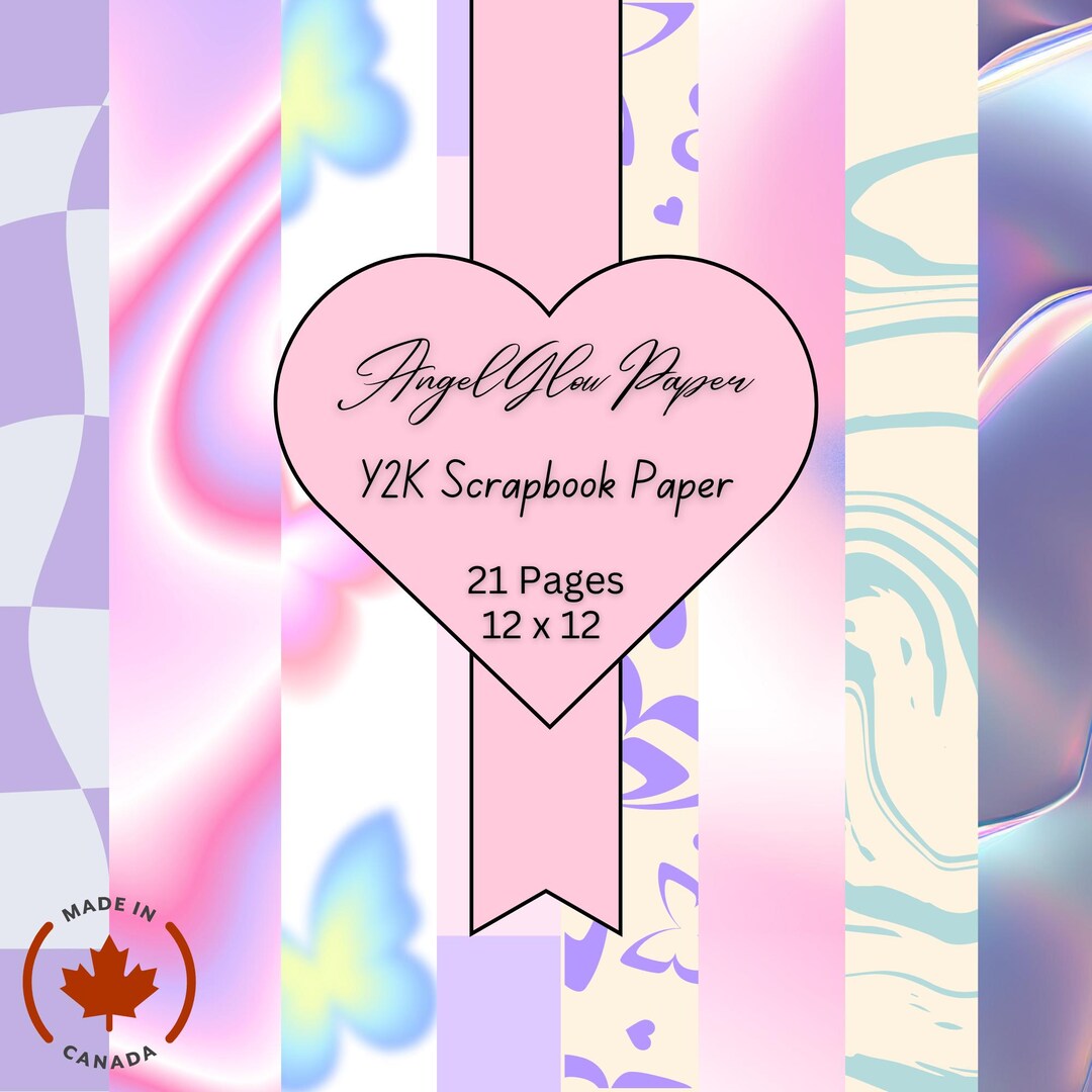 Y2K Scrapbook Paper, Junk Journal, Printable Design Paper, 2000s ...