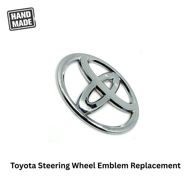 Toyota Steering Wheel Emblem Replacement – Chrome Logo Badge With ...