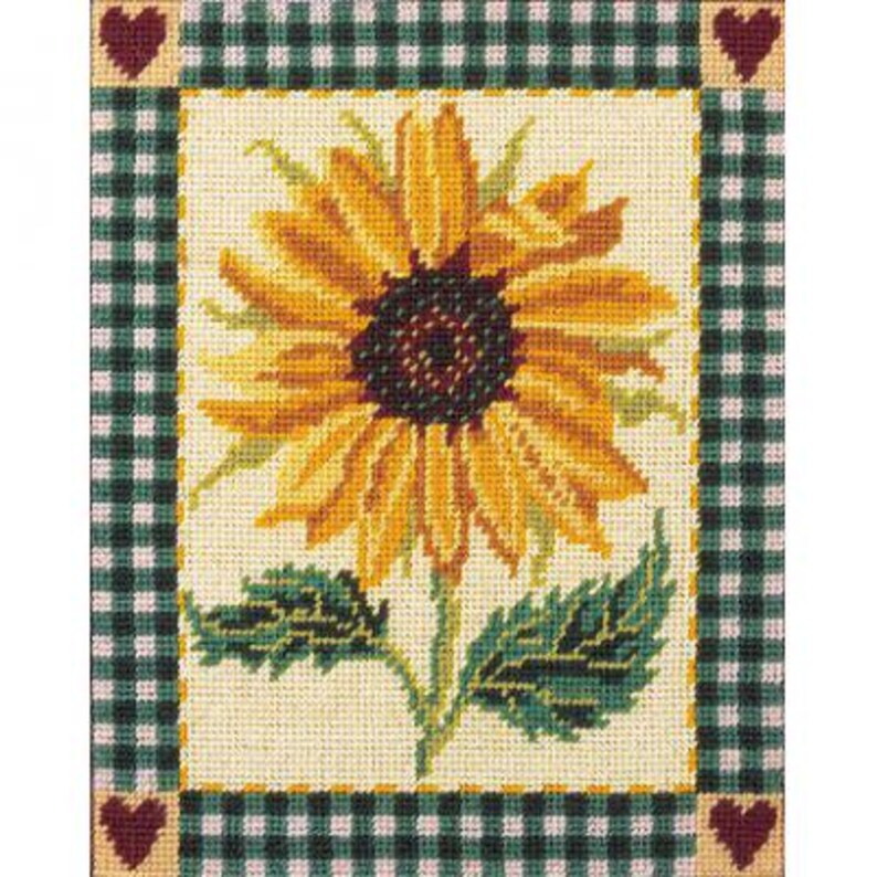 Shaker Sunflower Needlepoint Kit by Primavera, Including Wool and ...