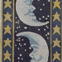 Celestial Sun and Moon Completed Cross Stitch - Etsy