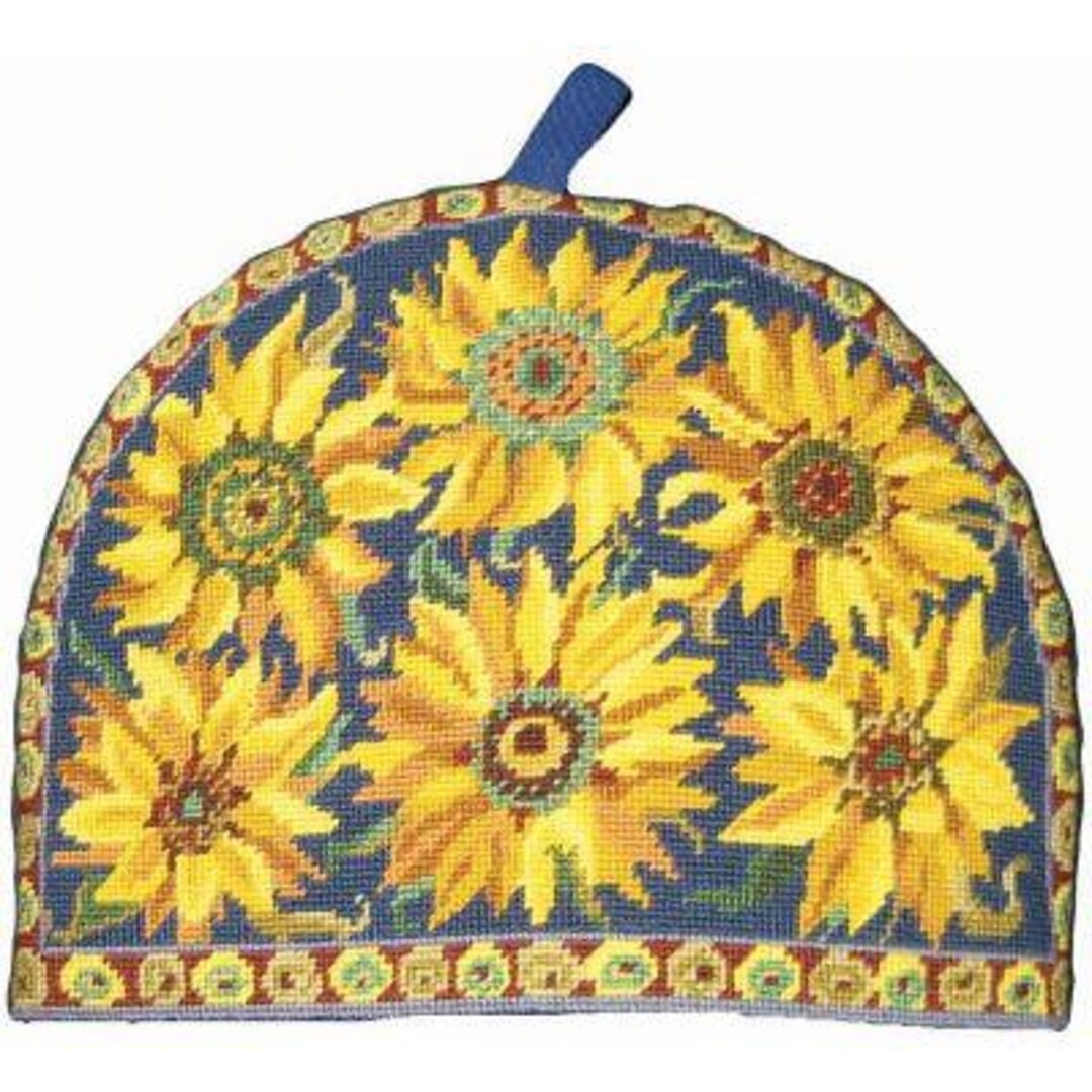 Blue Sunflower Teacosy Needlepoint Kit by Primavera, Including Wool and ...