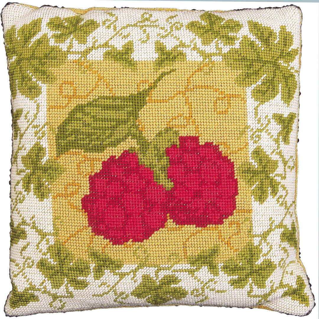 Raspberry Ivy 10hpi Needlepoint Kit - Etsy