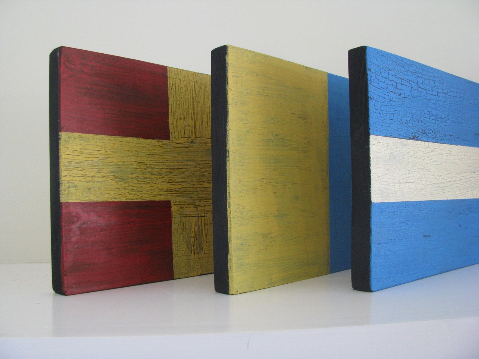 Two---nautical Signal Flag Signs--letter Initials --weddings--birthdays ...