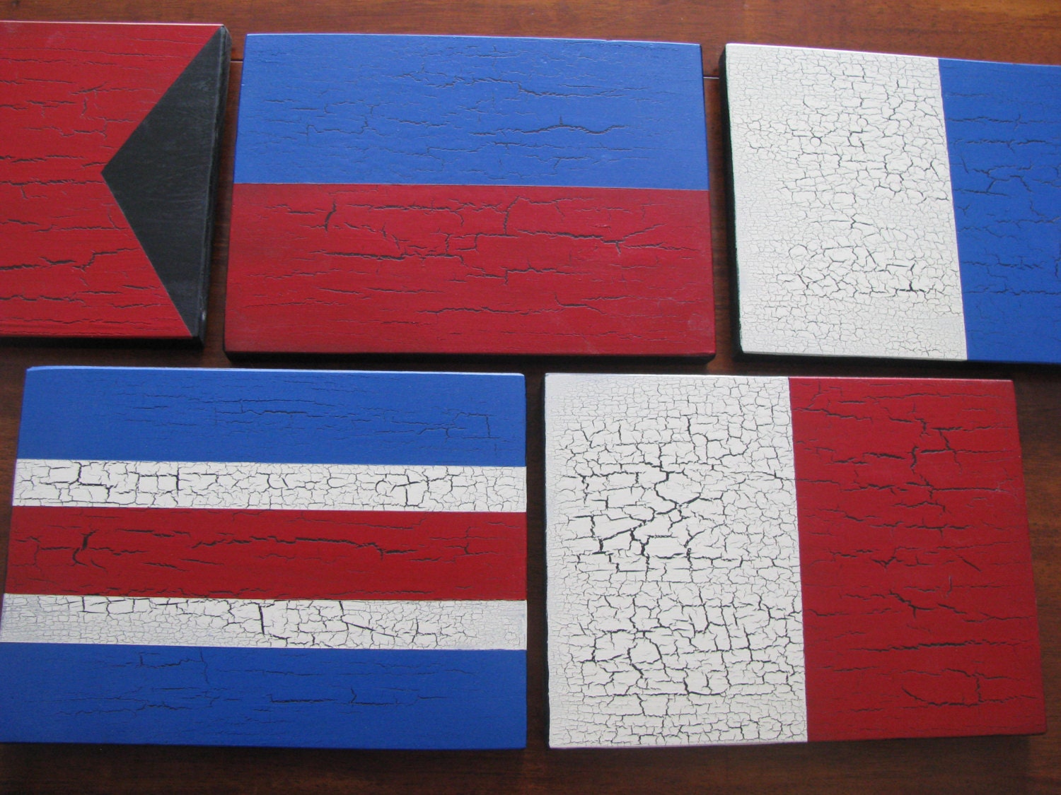 Five---nautical Signal Flag Signs ----weddings--birthdays---room Decor ...