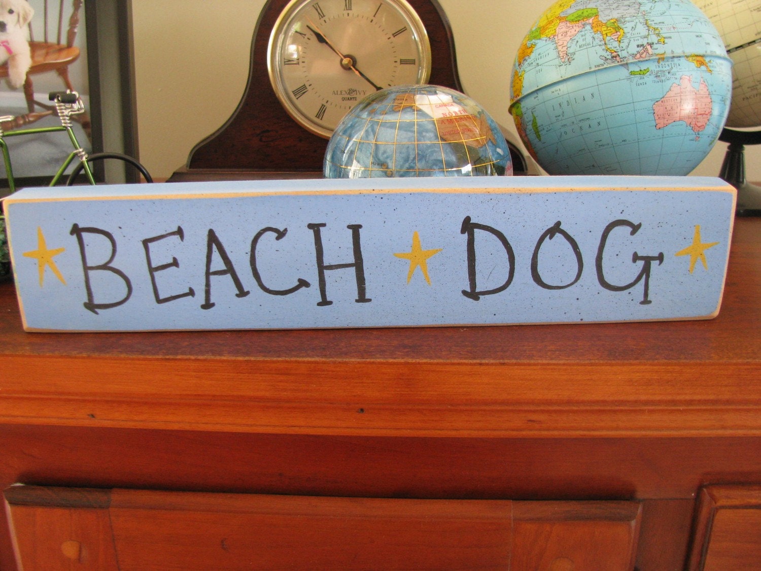 Beach Dog Handpainted Sign - Etsy