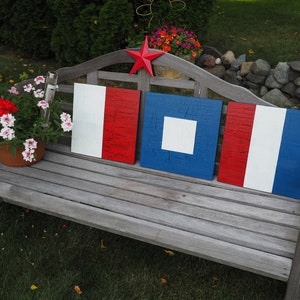 Large Nautical Flag Signs Navy Signal Flag Signs/ Made to Order - Etsy
