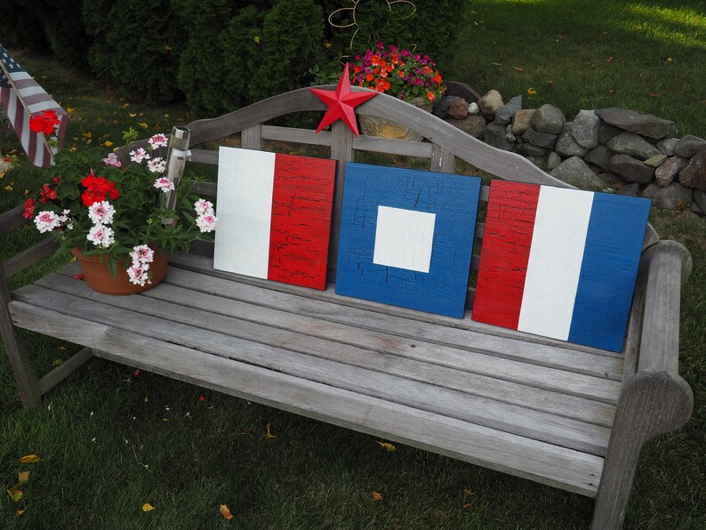 Large Nautical Flag Signs Navy Signal Flag Signs/ Made to Order - Etsy