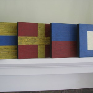 7 Nautical Signal Flag Signs---navy Flags - Home -weddings--birthdays ...