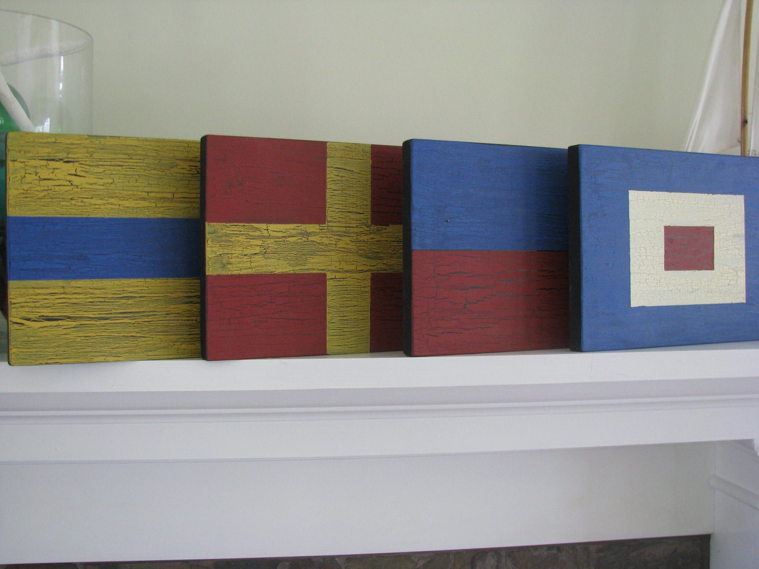 7 Nautical Signal Flag Signs---navy Flags - Home -weddings--birthdays ...