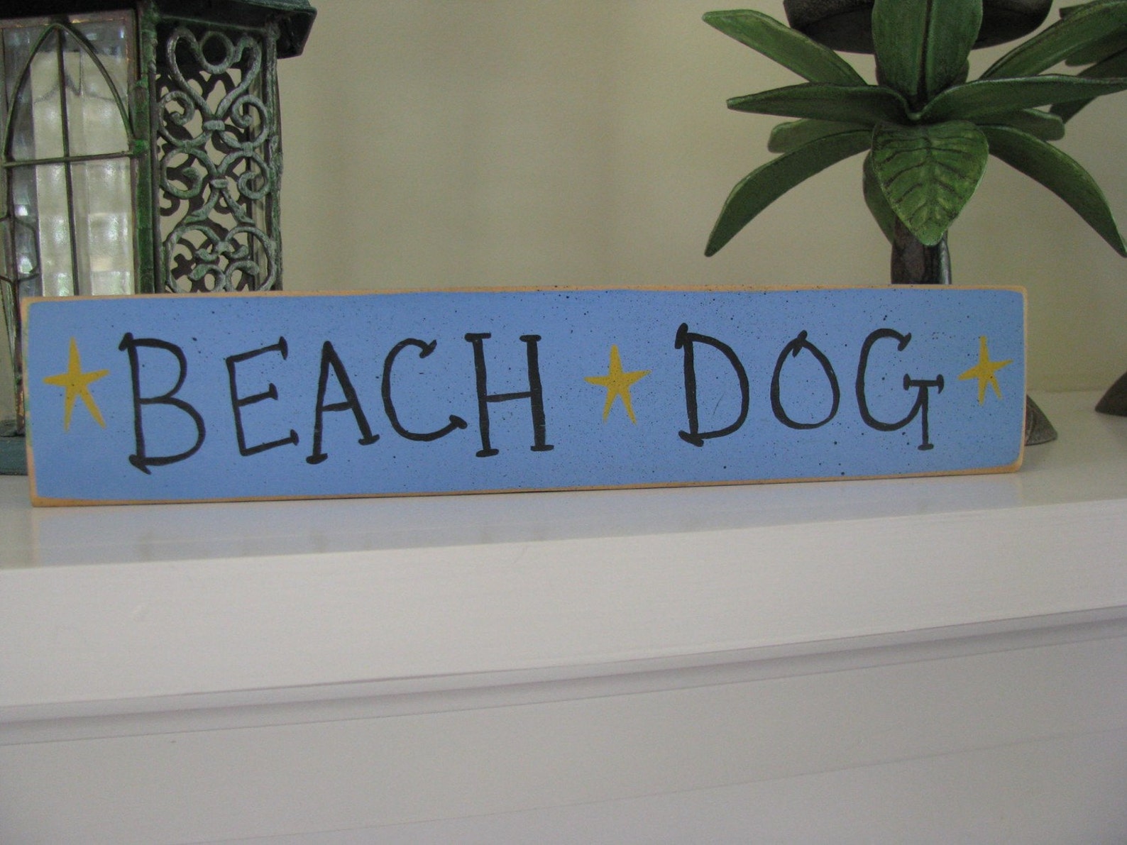 Beach Dog Handpainted Sign - Etsy