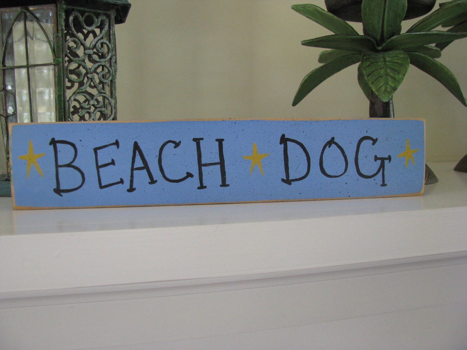 Beach Dog Handpainted Sign - Etsy