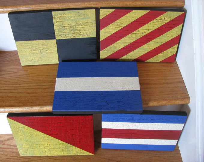 Threenautical Signal Flag Signsletter Initials - Etsy