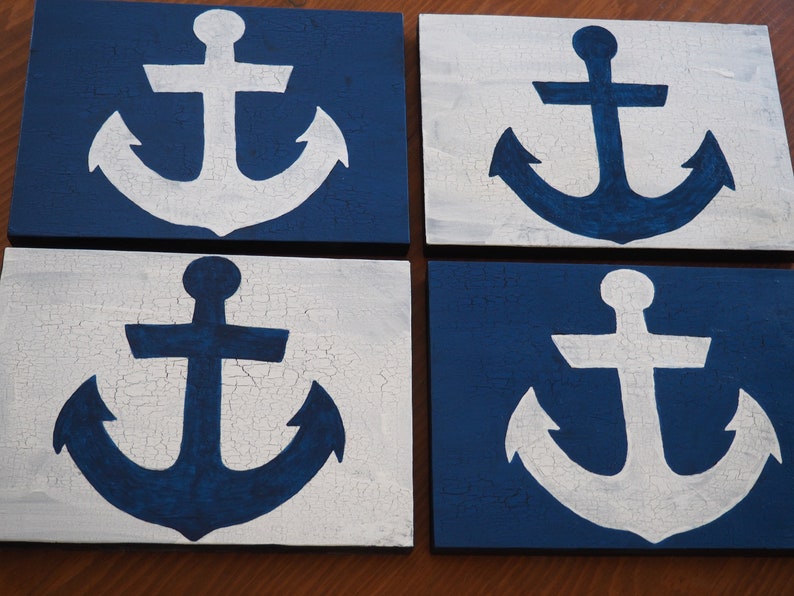 Anchor Nautical Signal Flag Sign/ Custom Anchor Design/ Navy Flags ...