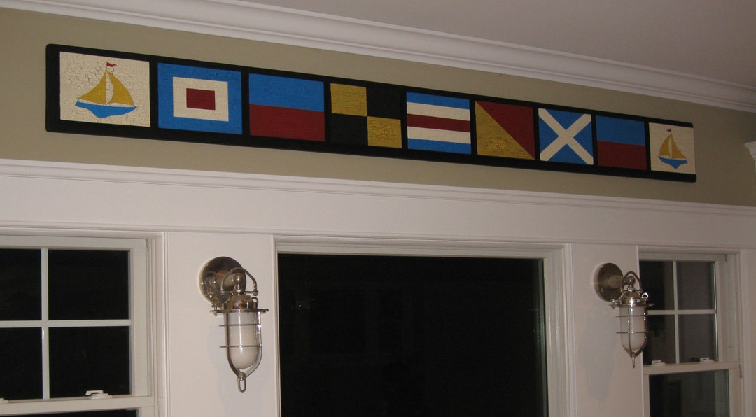 7 Nautical Signal Flag Signs---navy Flags - Home -weddings--birthdays ...