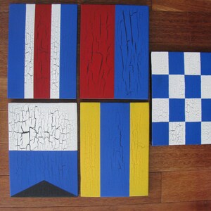 ONE Nautical Signal Flag Signs----weddings--birthdays---room Decor - Etsy