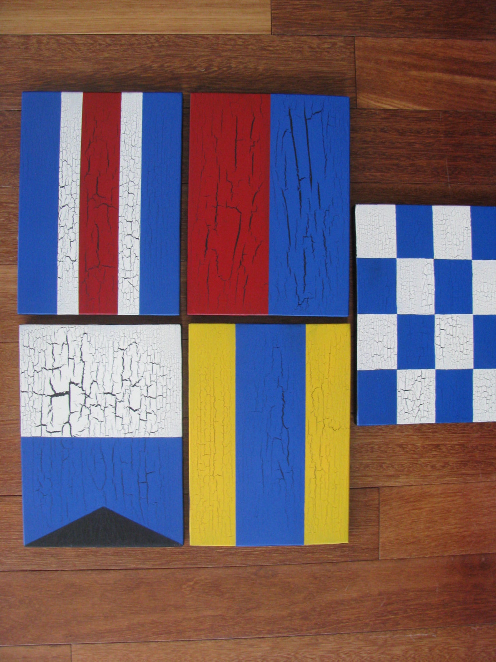 Two---nautical Signal Flag Signs--letter Initials --weddings--birthdays ...