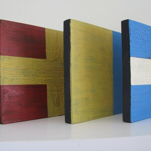 Five---nautical Signal Flag Signs ----weddings--birthdays---room Decor ...
