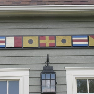 7 Nautical Signal Flag Signs---navy Flags - Home -weddings--birthdays ...