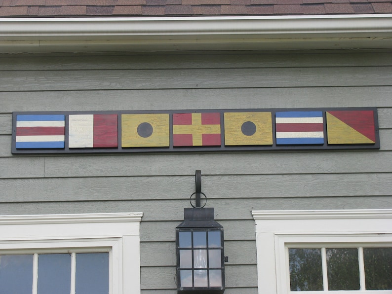 7 Nautical Signal Flag Signs---navy Flags - Home -weddings--birthdays ...