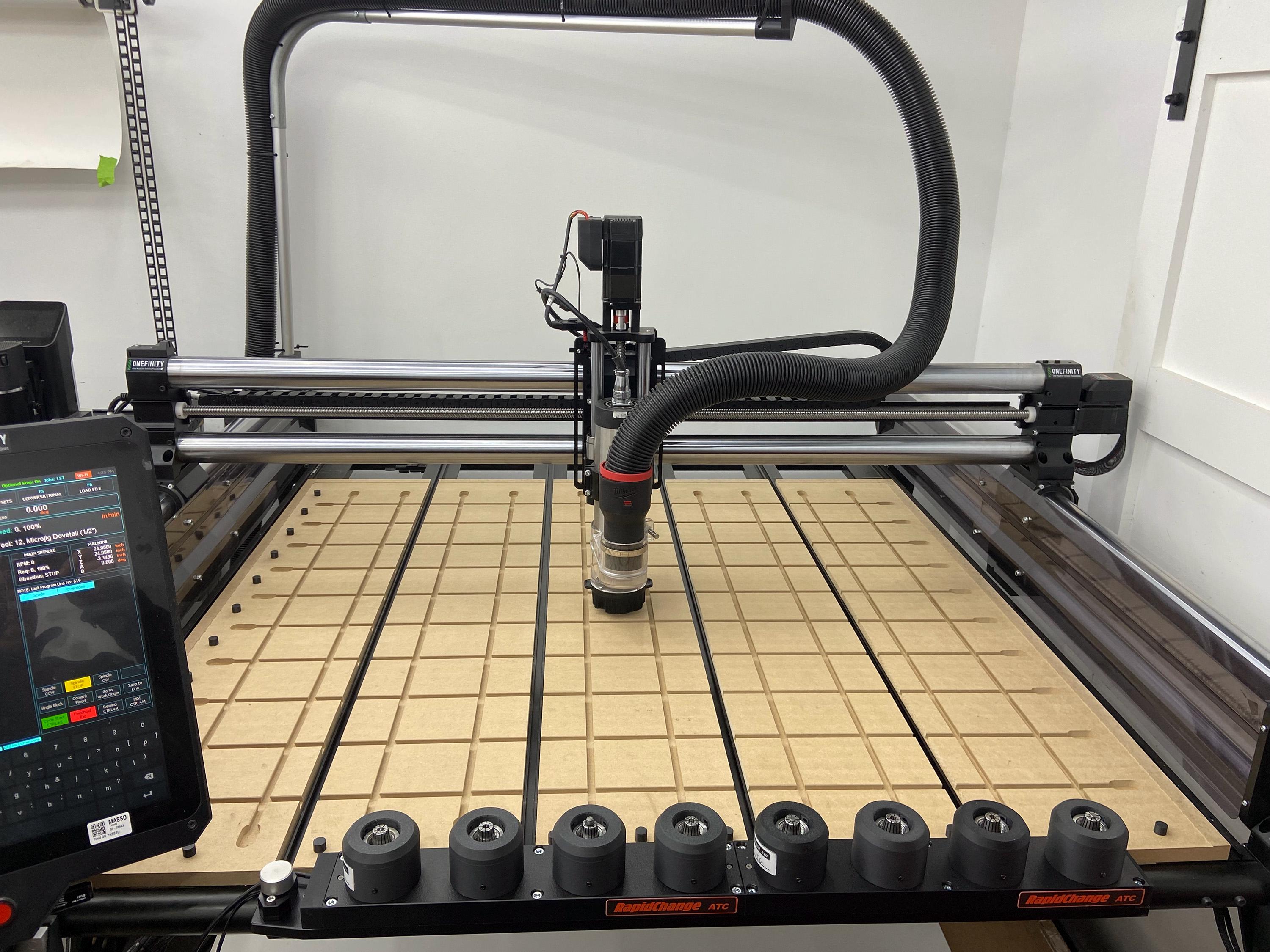 Onefinity CNC QCW Mount for Rapidchange ATC (automatic Tool Changer) 8 ...