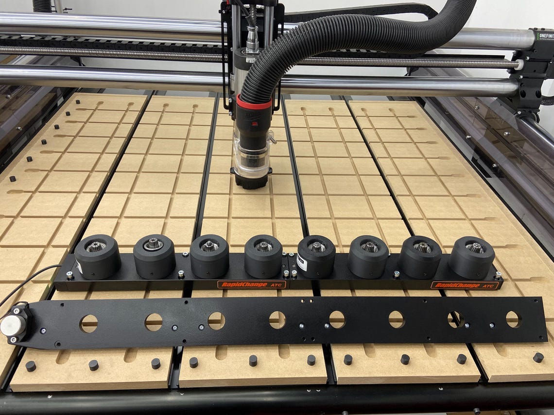 Onefinity CNC QCW Mount for Rapidchange ATC (automatic Tool Changer) 8 ...