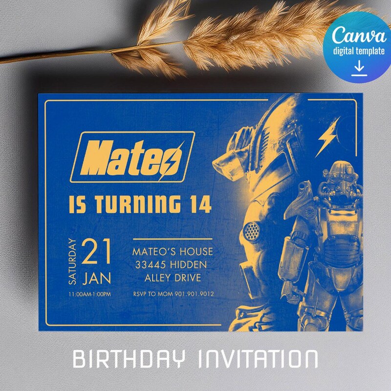 Fallout Invitation - Etsy