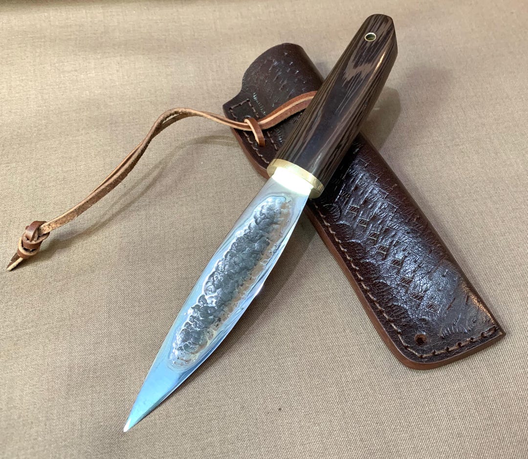 Handmade Yakut Knife, Yakutian Knife Carbon Steel Convex Edge Lefty ...