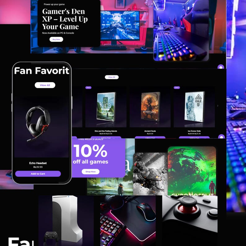 Gaming Wix Website Template, Website Template, Esports Template, Gaming ...